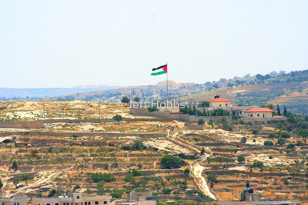 "Palestinian Flag, Bethlehem" by Jeff Hobbs | Redbubble