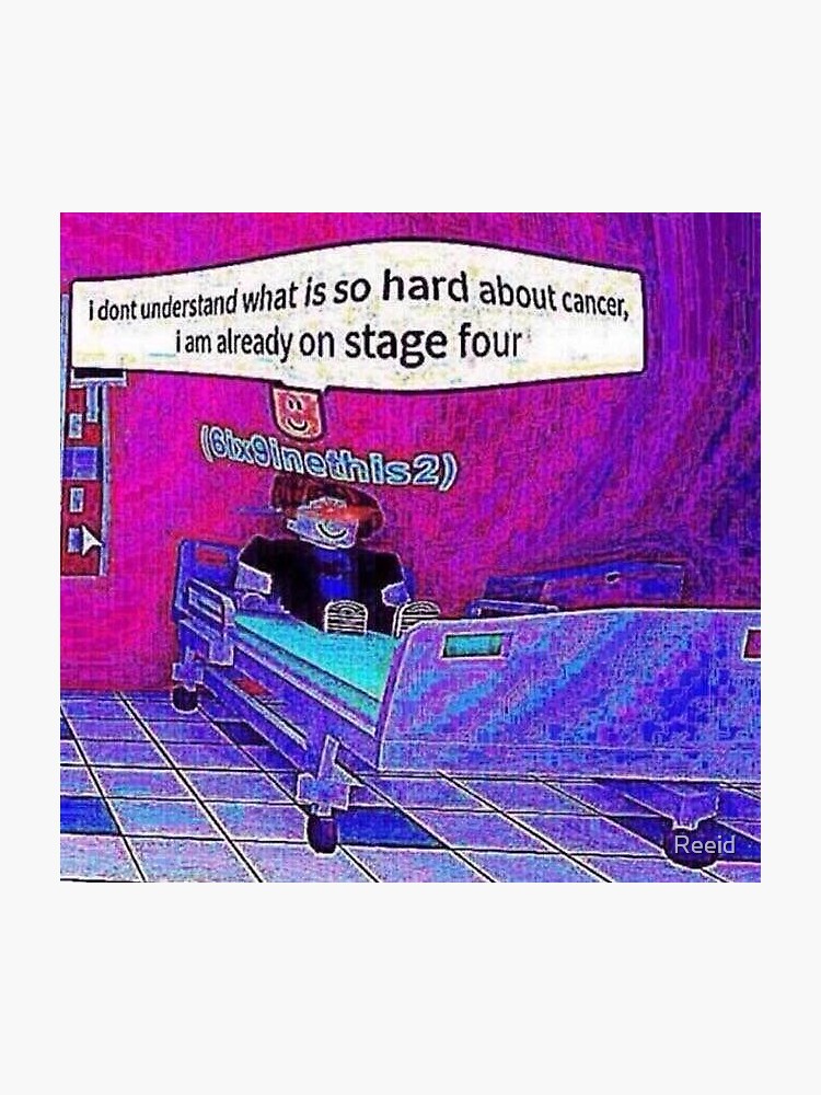 "Roblox: Cancer Meme" Sticker for Sale by Reeid | Redbubble