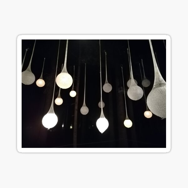 "hanging light balls" Sticker for Sale by nordicforest | Redbubble