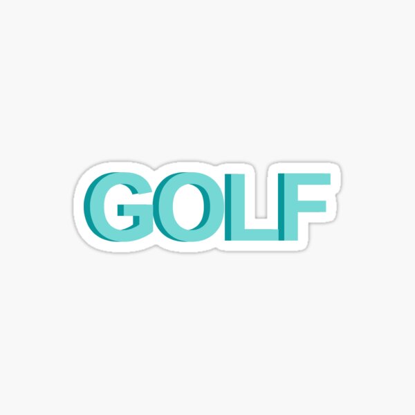 "GOLF logo" Sticker for Sale by gulfballs | Redbubble
