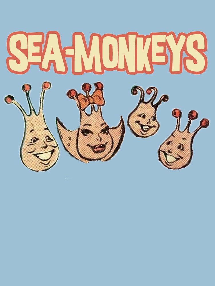 "Sea-Monkeys" T-shirt for Sale by shanghaijinks | Redbubble | sea ...