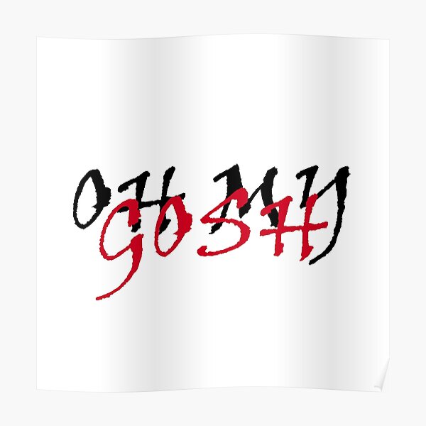OH MY GOSH BLACK AND RED MINIMALIST Poster By JMPrint Redbubble oh-my-gosh-black-and-red-minimalist-poster-by-jmprint-redbubble