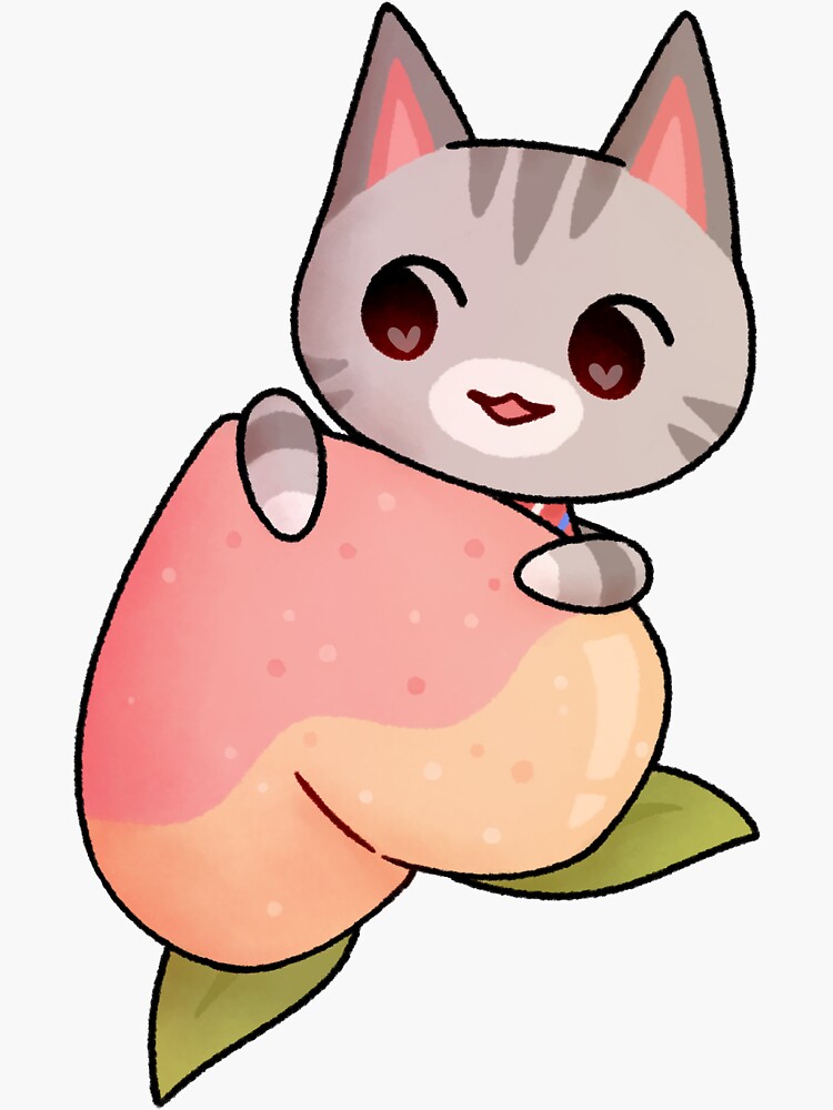 "Lolly (AC cats and fruits)" Sticker for Sale by -v-erdure- | Redbubble