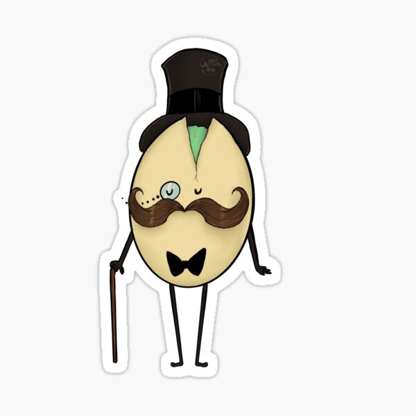 "Pistachio man " Sticker for Sale by WafflezArtz | Redbubble