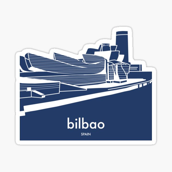 "Iconic Bilbao" Sticker for Sale by CPTVDesign | Redbubble