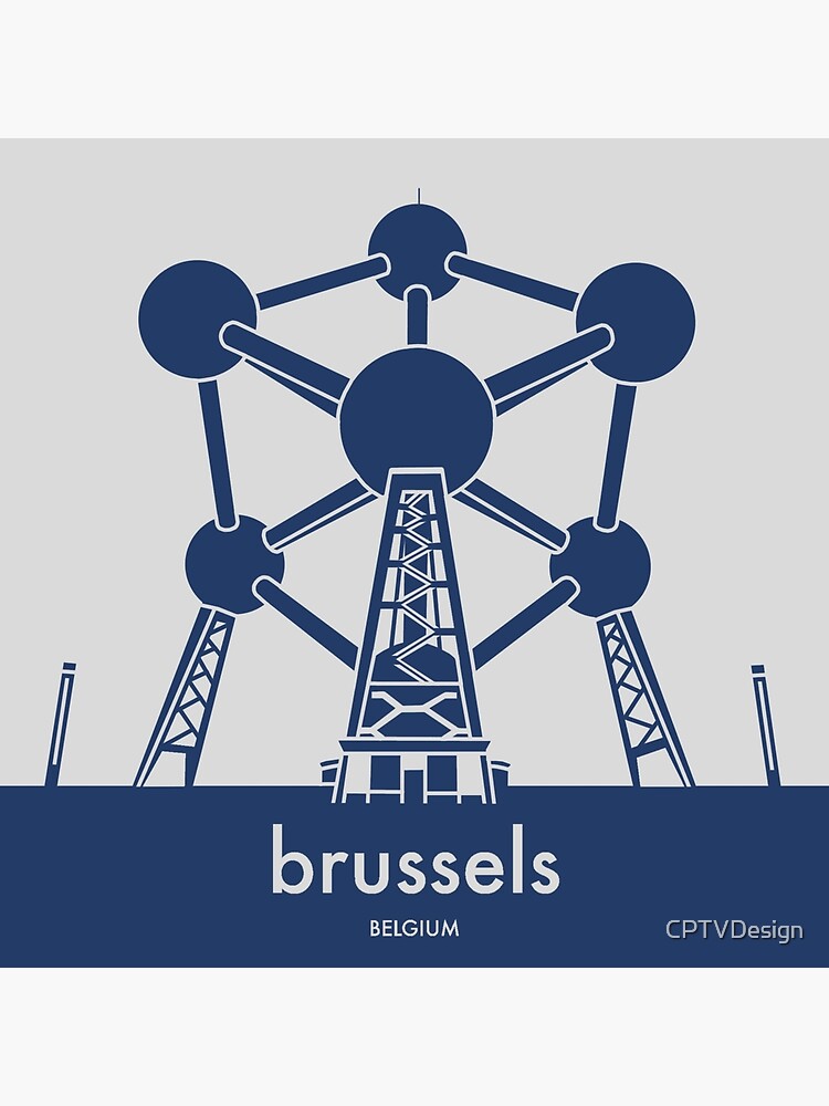 "Iconic Brussels" Art Print by CPTVDesign | Redbubble
