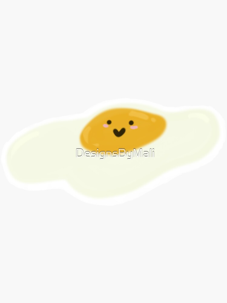 "Cute Egg" Sticker by DesignsByMali | Redbubble