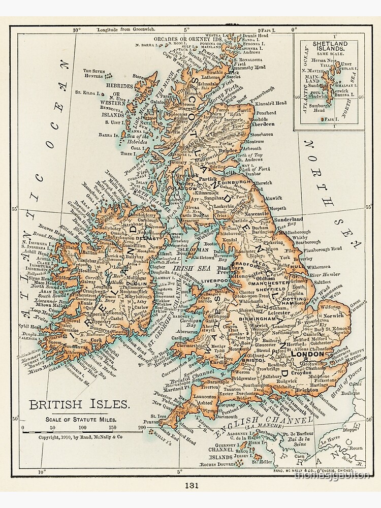 "Vintage UK Map" Poster for Sale by thomasjgaulton | Redbubble