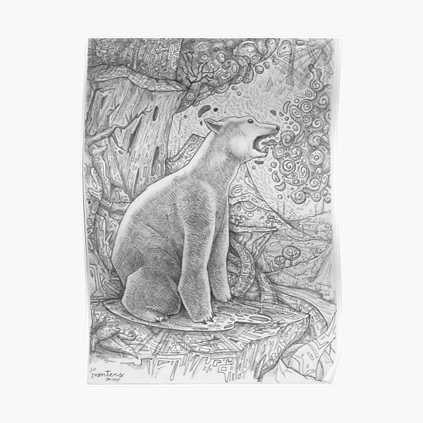 "Black and White Multipolar Bear" Poster by joaquinpantera | Redbubble