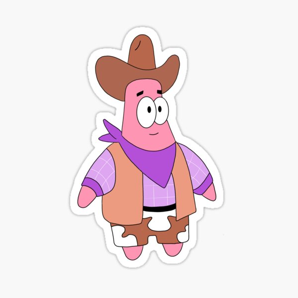 "Country Patrick Star" Sticker for Sale by artworkbyrachel | Redbubble
