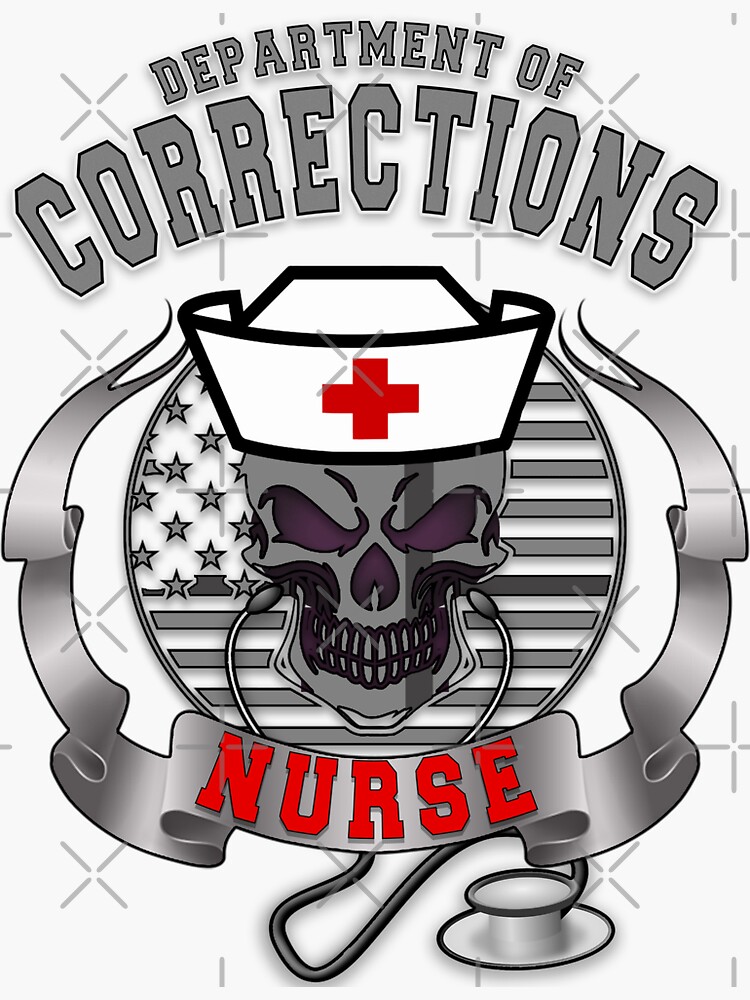 "Department of Corrections Nurse" Sticker for Sale by MRCoopGroup ...