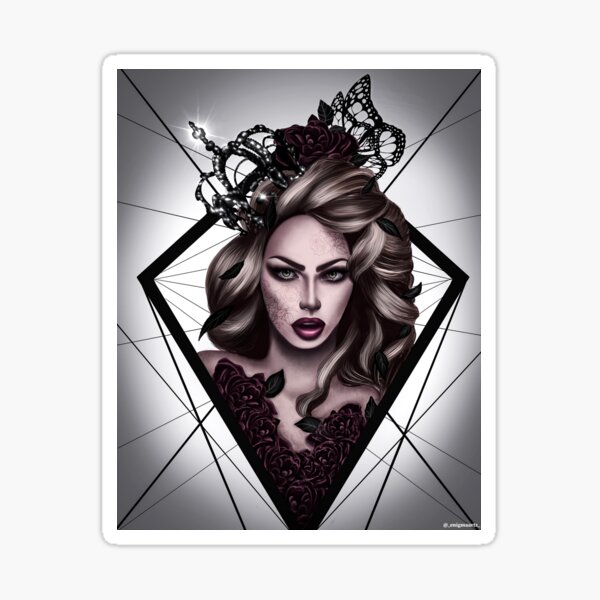 "Alyssa Edwards “Queen Of Roses”" Sticker for Sale by EnigmaArtz ...