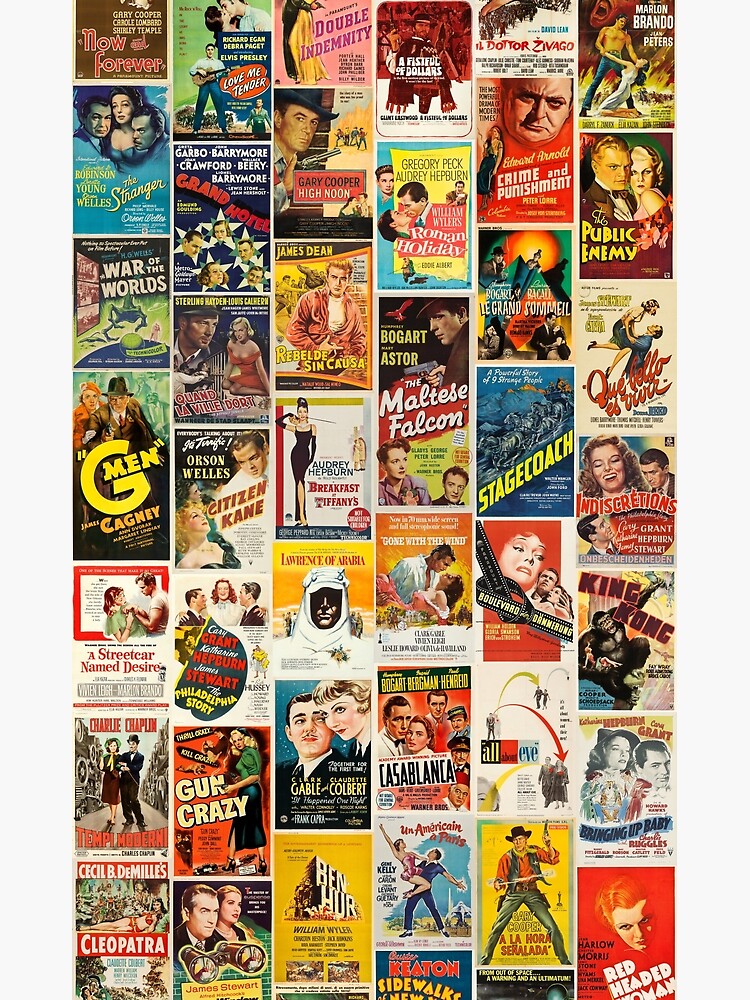 "Classic Movie Poster Collage" Canvas Print for Sale by artboy213 ...