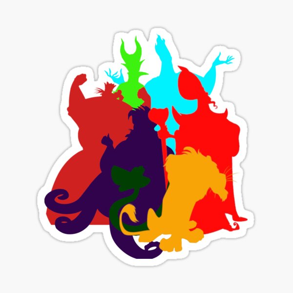 Disney Villains Stickers | Redbubble