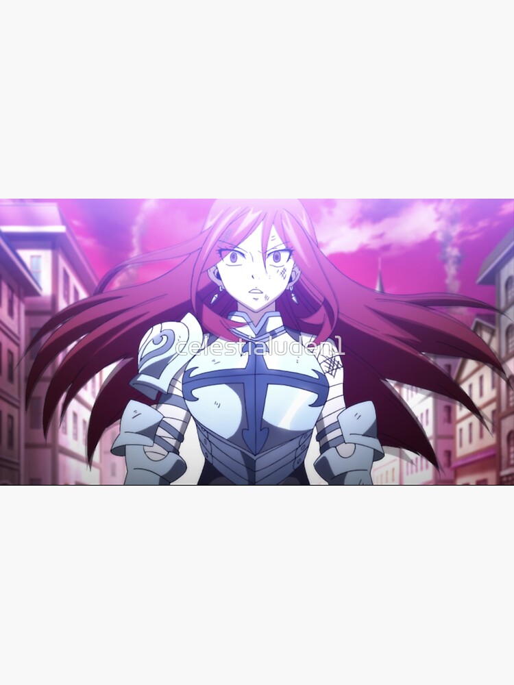 "erza scarlet" Sticker for Sale by celestialuden1 | Redbubble