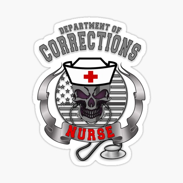 "Department of Corrections Nurse" Sticker by MRCoopGroup | Redbubble