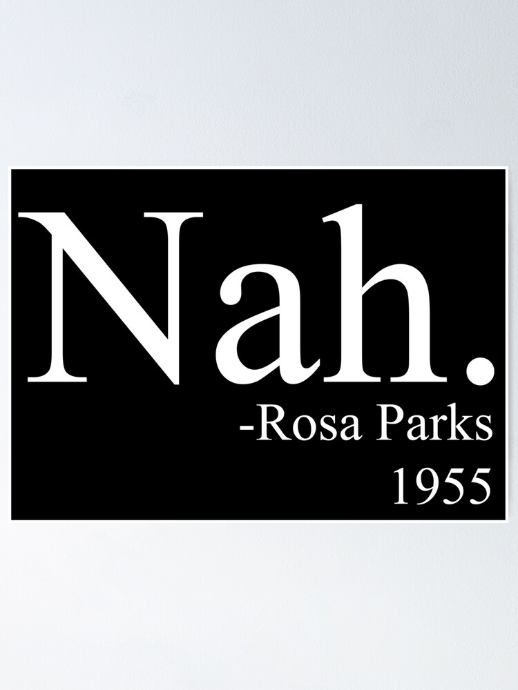 "Nah" Poster for Sale by kjanedesigns | Redbubble