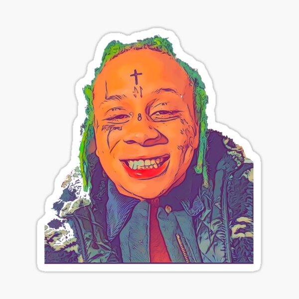 "Trippie Red" Sticker for Sale by EastDesignz | Redbubble