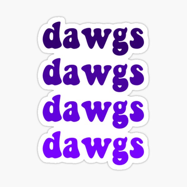 "go dawgs sticker" Sticker by rsnavarro | Redbubble