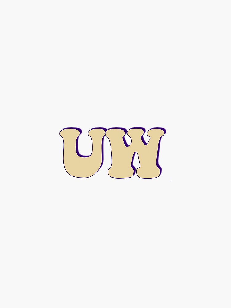 "UW sticker" Sticker by rsnavarro | Redbubble