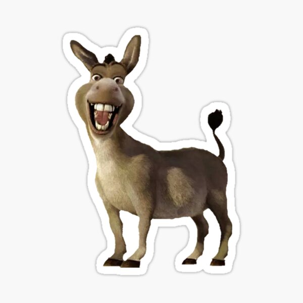 "DONKEY" Sticker by abigailclairej | Redbubble