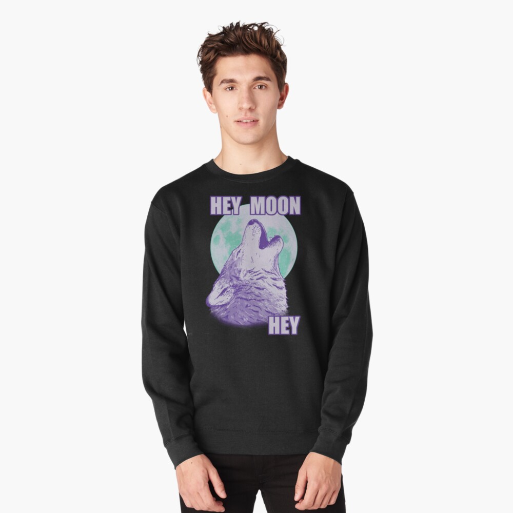 "Hey Moon Hey" Sticker for Sale by wytrab8 | Redbubble