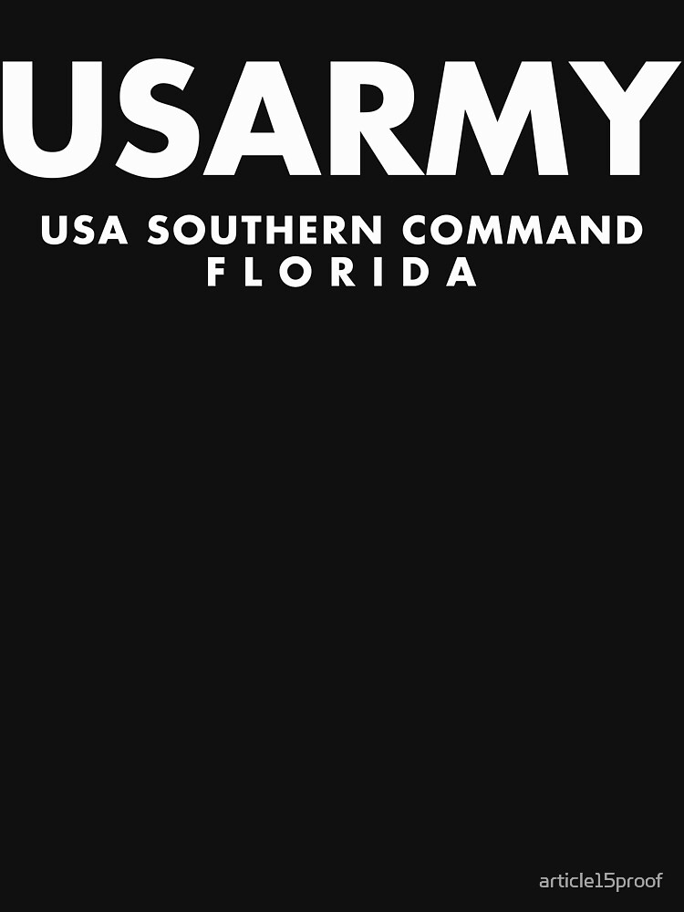 "USA SOUTHERN COMMAND FLORIDA T-SHIRT" Essential T-Shirt for Sale by ...
