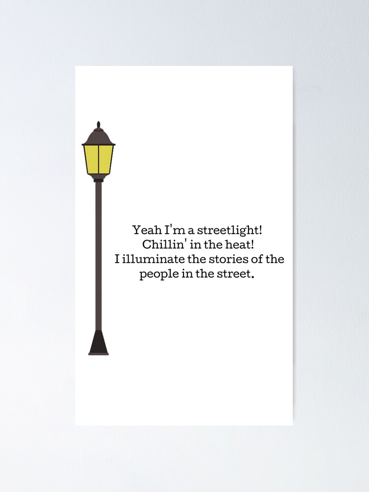 "Street Light Sticker " Poster for Sale by chrisevanswife | Redbubble