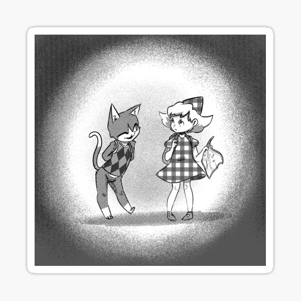 "First Meeting" Sticker for Sale by cowamanga | Redbubble