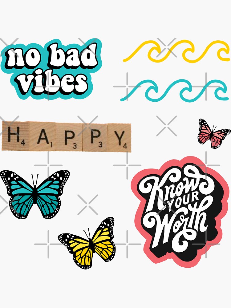 "Copy of Trendy Sticker Pack: Beachy" Sticker for Sale by abbyconnellyy ...
