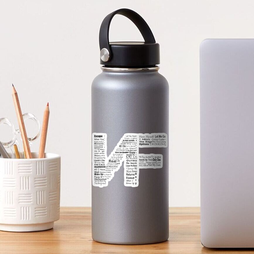 "NF Logo Songs" Sticker for Sale by Spiro32 | Redbubble