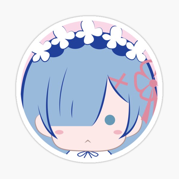 "Re:Zero - Rem" Sticker by fandomoddity | Redbubble