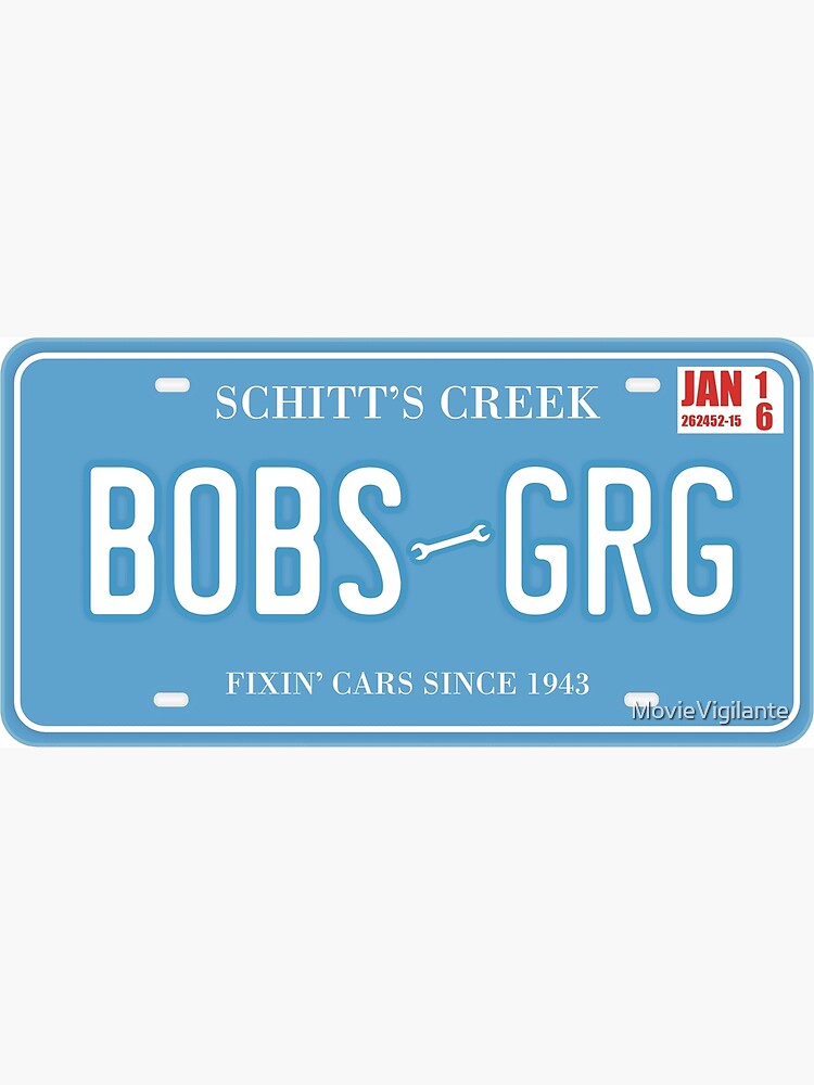"Bob's Garage License Plate" Poster by MovieVigilante | Redbubble