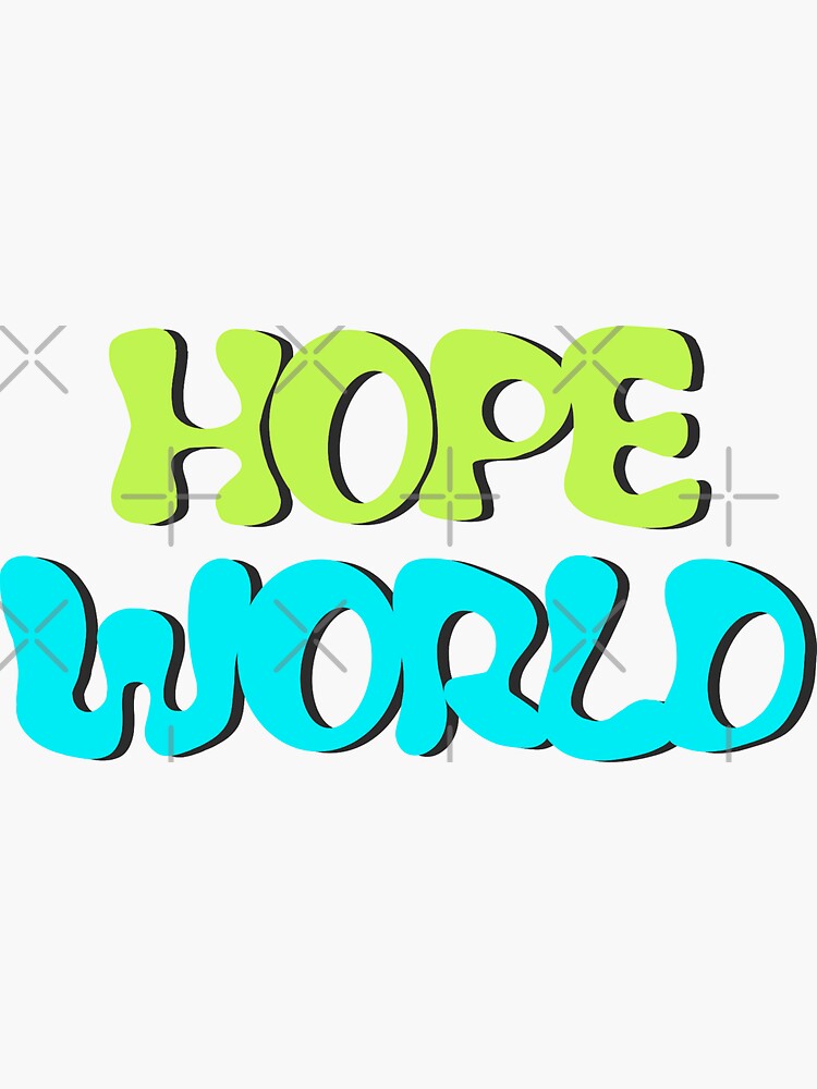 "BTS (방탄소년단) J-Hope Hope World" Sticker by Hobicore-Store | Redbubble