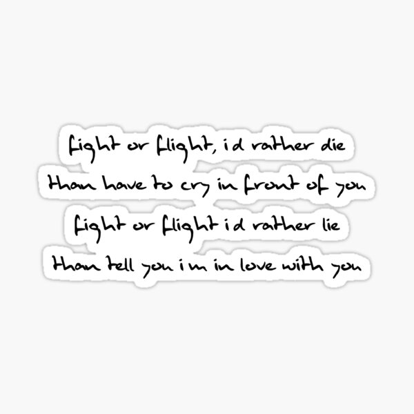 Fight Or Flight Stickers | Redbubble