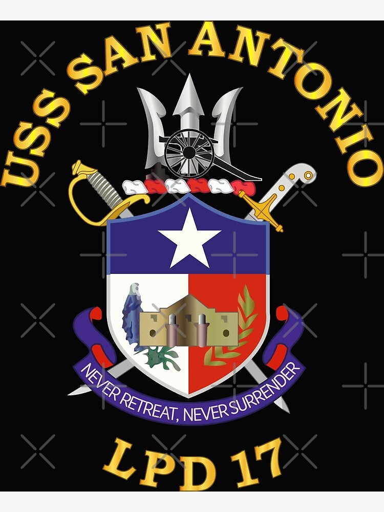 " Navy - USS San Antonio (LPD 17) wo Back" Poster by twix123844 | Redbubble
