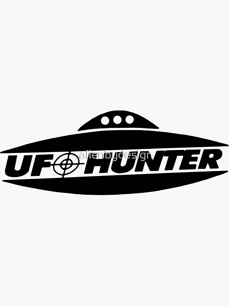 "UFO Hunter" Sticker for Sale by alienbydesign | Redbubble