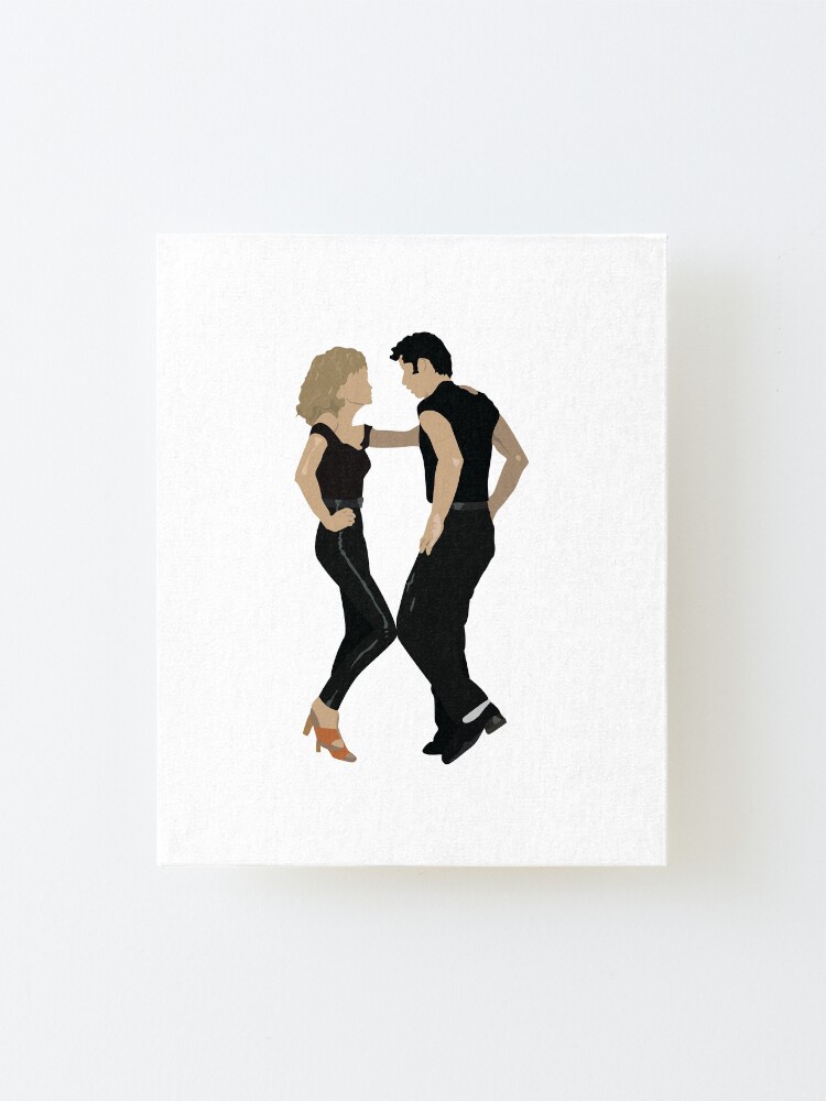 "Grease - Danny and Sandy" Mounted Print by ElysianArt | Redbubble