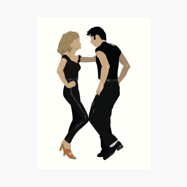 "Grease - Danny and Sandy" Art Print for Sale by ElysianArt | Redbubble