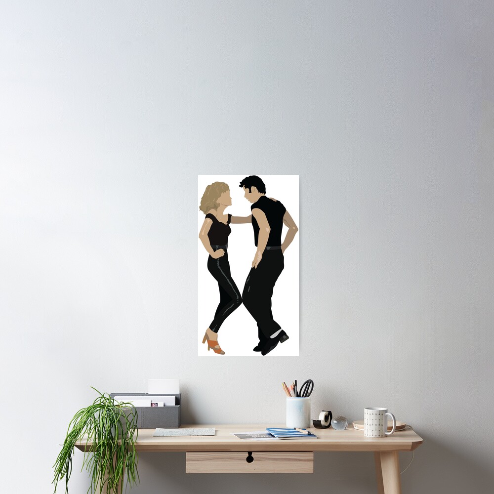 "Grease - Danny and Sandy" Poster for Sale by ElysianArt | Redbubble