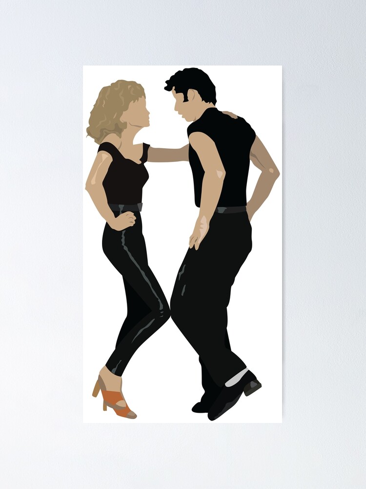 "Grease - Danny and Sandy" Poster for Sale by ElysianArt | Redbubble