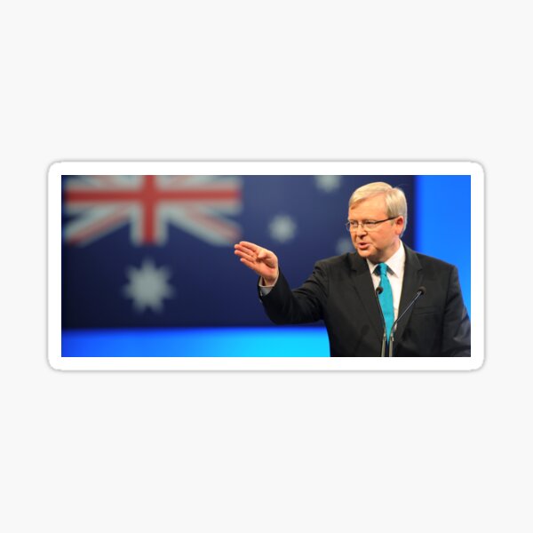 "Kevin Rudd Shno" Sticker for Sale by TheBigNe0 | Redbubble