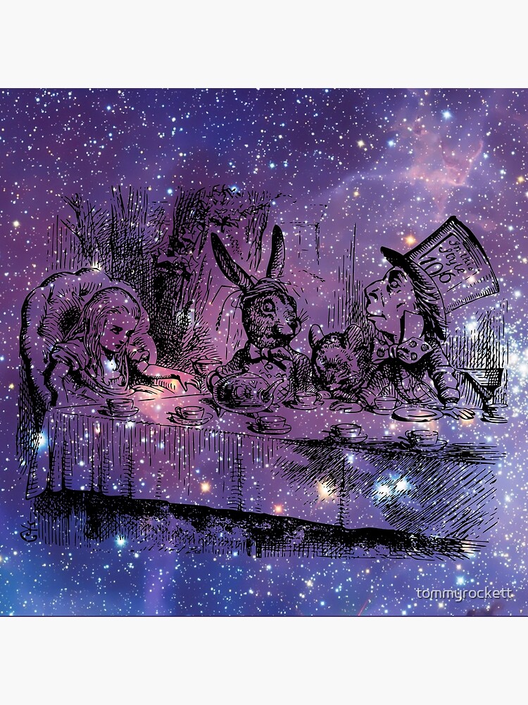 "Mad Hatters Tea Party In Space" Framed Art Print for Sale by ...