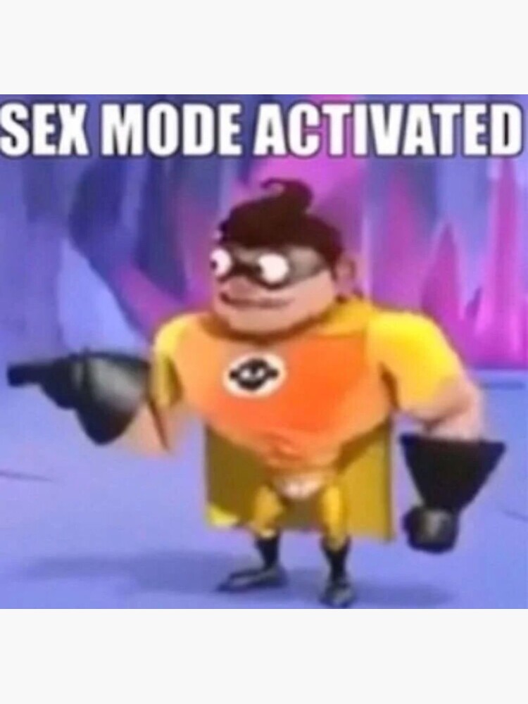 Sex Mode Sticker For Sale By Frickinfire Redbubble