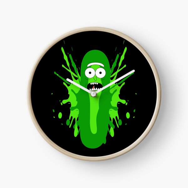 Pickle Rick Clocks | Redbubble