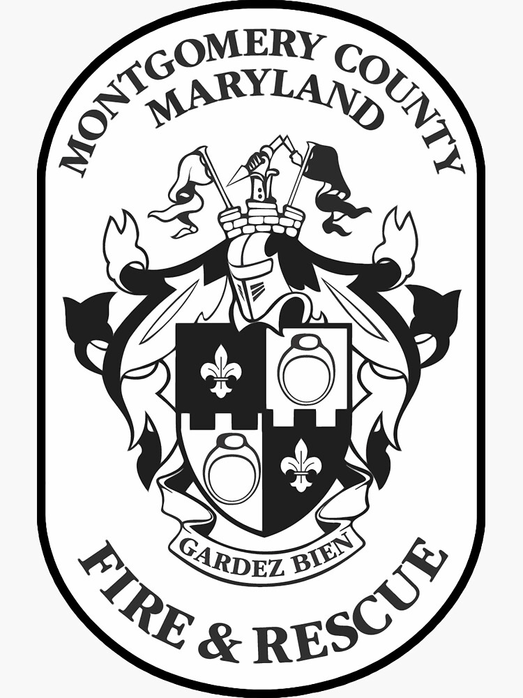 "Montgomery County Fire and Rescue" Sticker for Sale by mwdugger ...