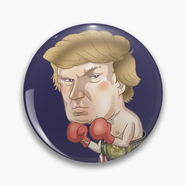 "Donald Trump" Pin for Sale by MacKaycartoons | Redbubble