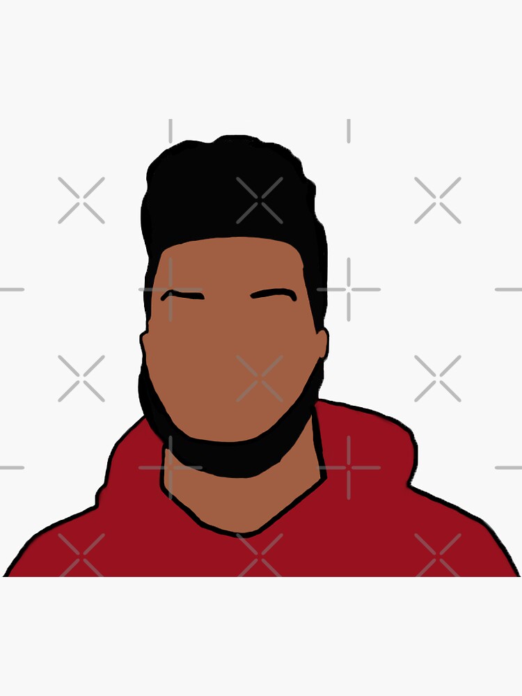 "Khalid Art " Sticker by abigracce | Redbubble