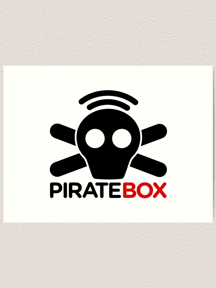 "Pirate Box logo" Art Print by Jugulaire | Redbubble
