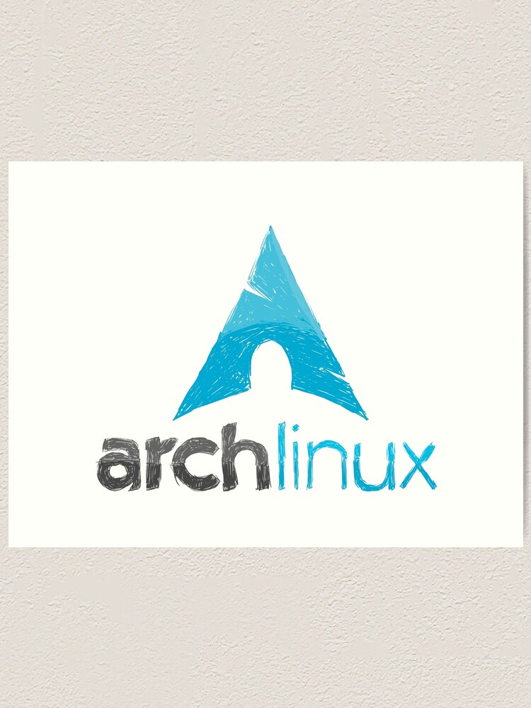 "Arch linux logo" Art Print by Jugulaire | Redbubble